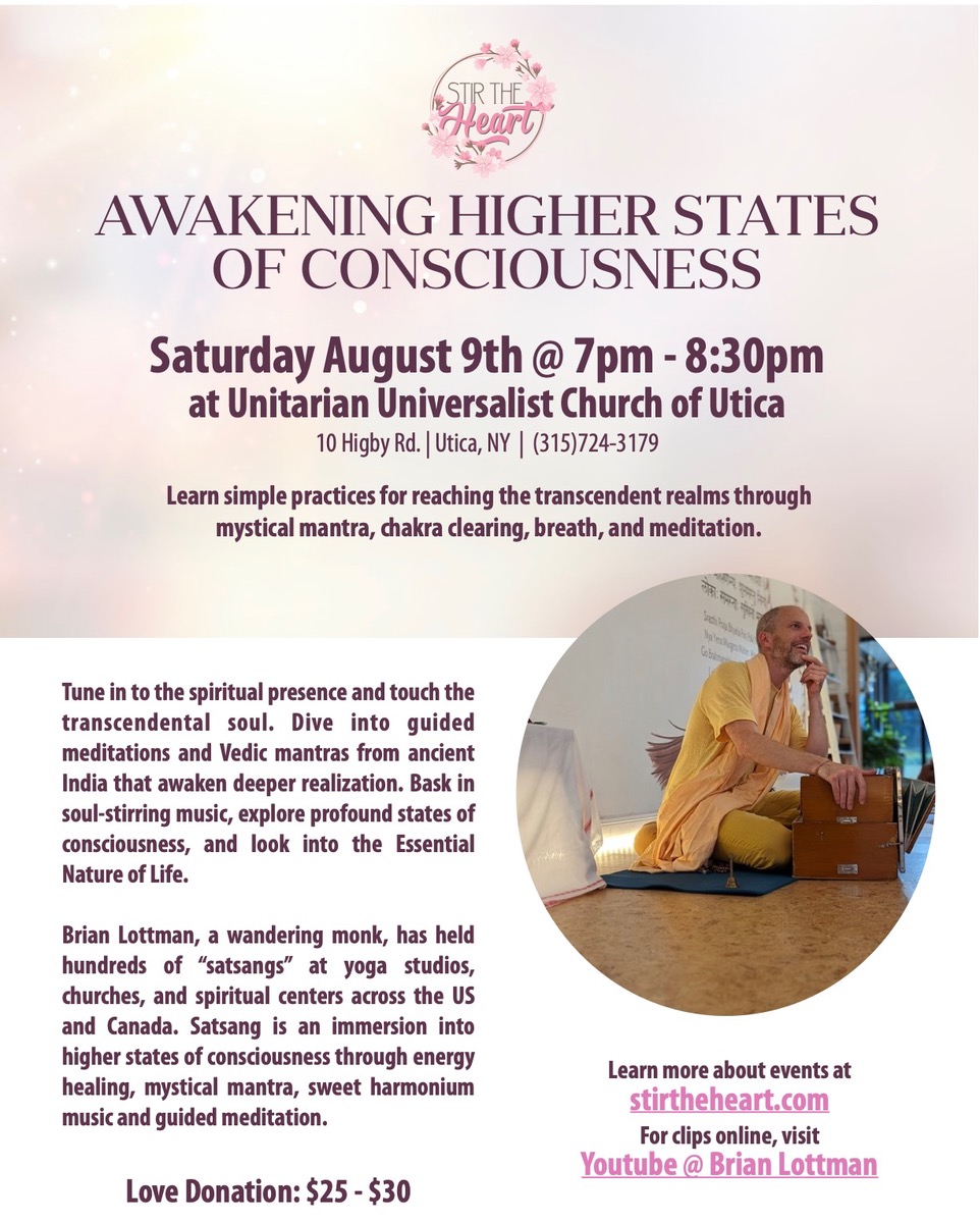 Brian Lottman - AWAKENING HIGHER STATES OF CONSCIOUSNESS - Unitarian ...